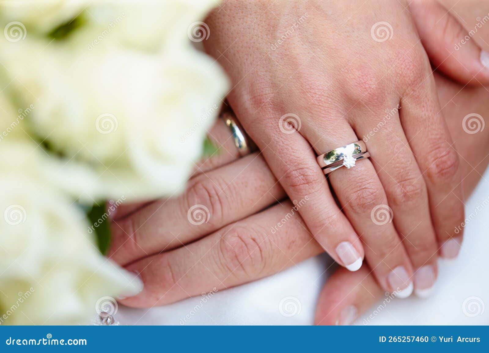 Its a Symbol of Commitment. Closeup Shot of a Couples Hands on Their ...