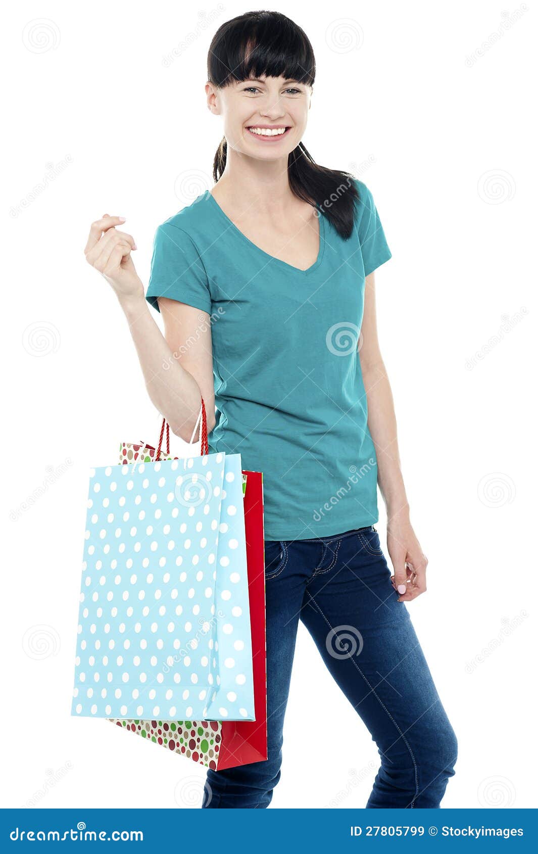 Its Time To Go Shopping. Lets Shop Stock Image - Image of isolated ...