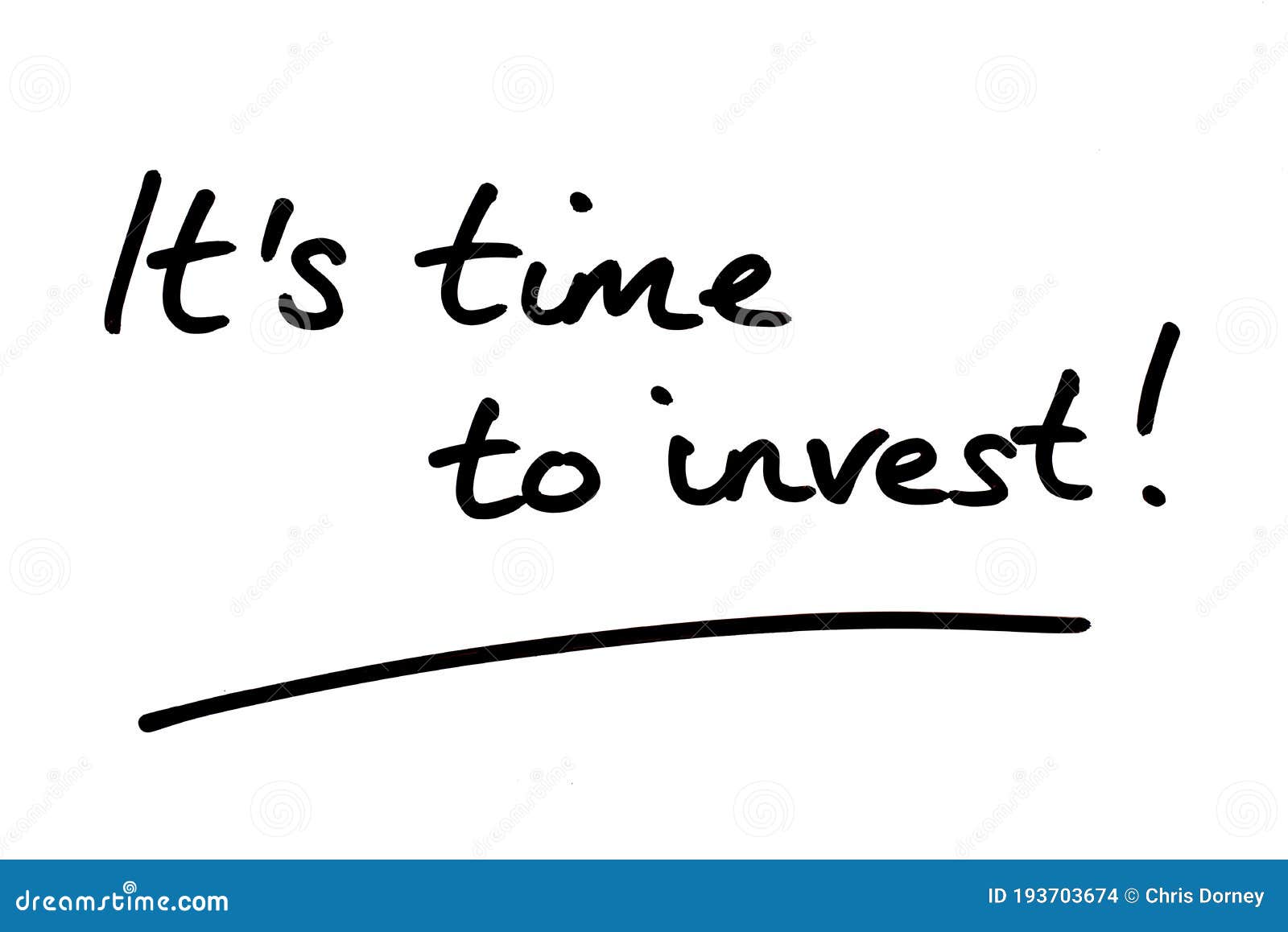 Its time to invest stock illustration. Illustration of desire - 193703674