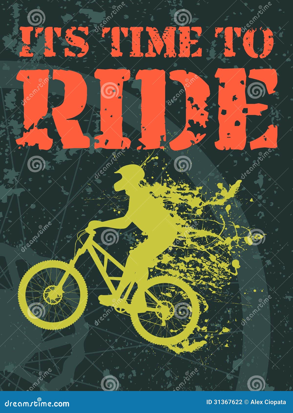 Its time to ride stock vector. Illustration of bicycle - 31367622