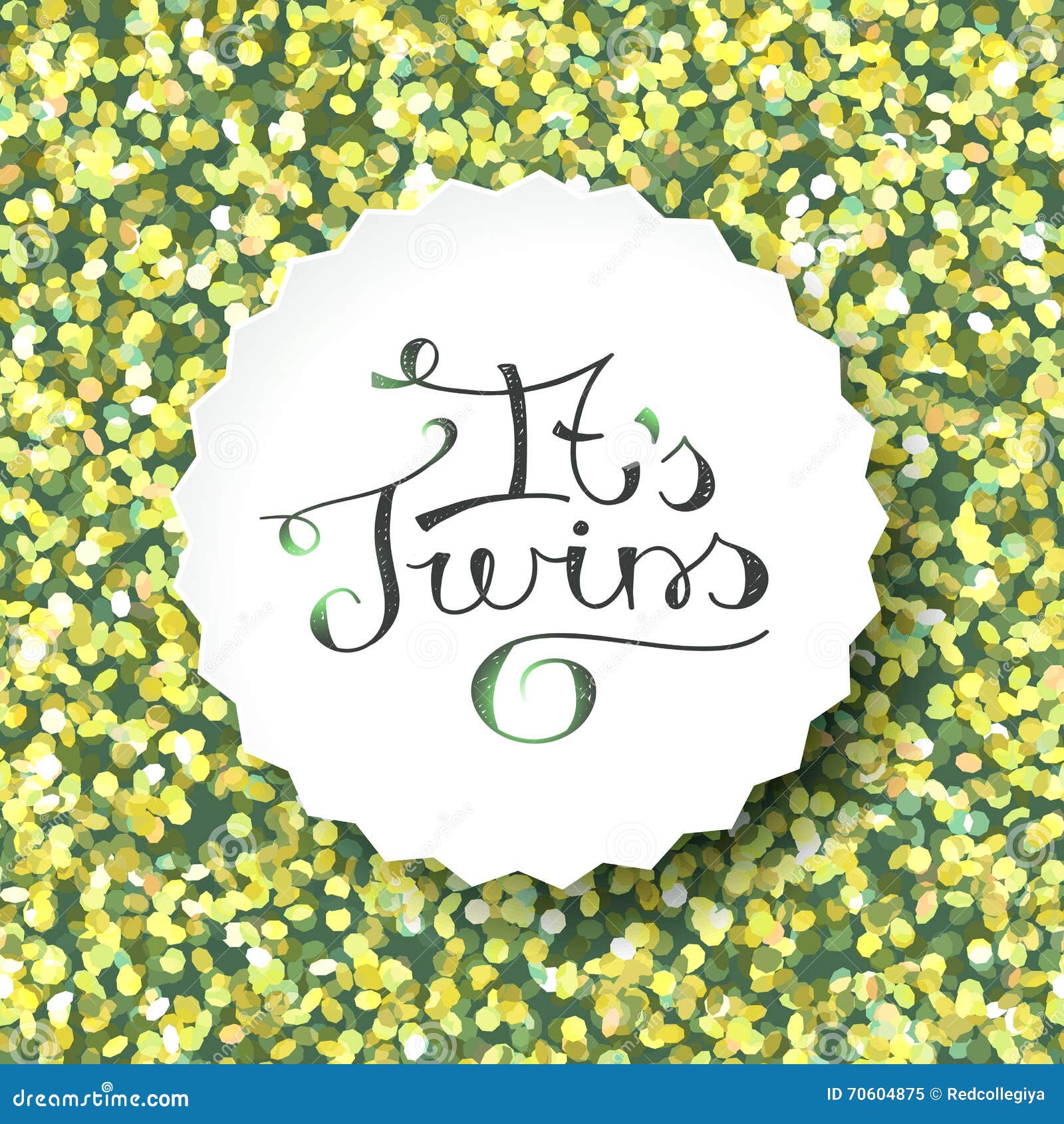 Its twins text stock vector. Illustration of glossy, font - 70604875