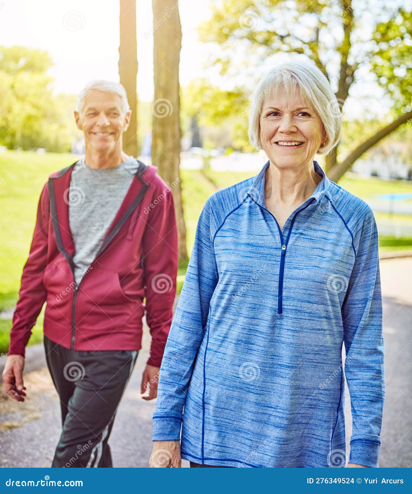 Its a Walk in the Park. an Affectionate Senior Couple Taking a Walk in ...
