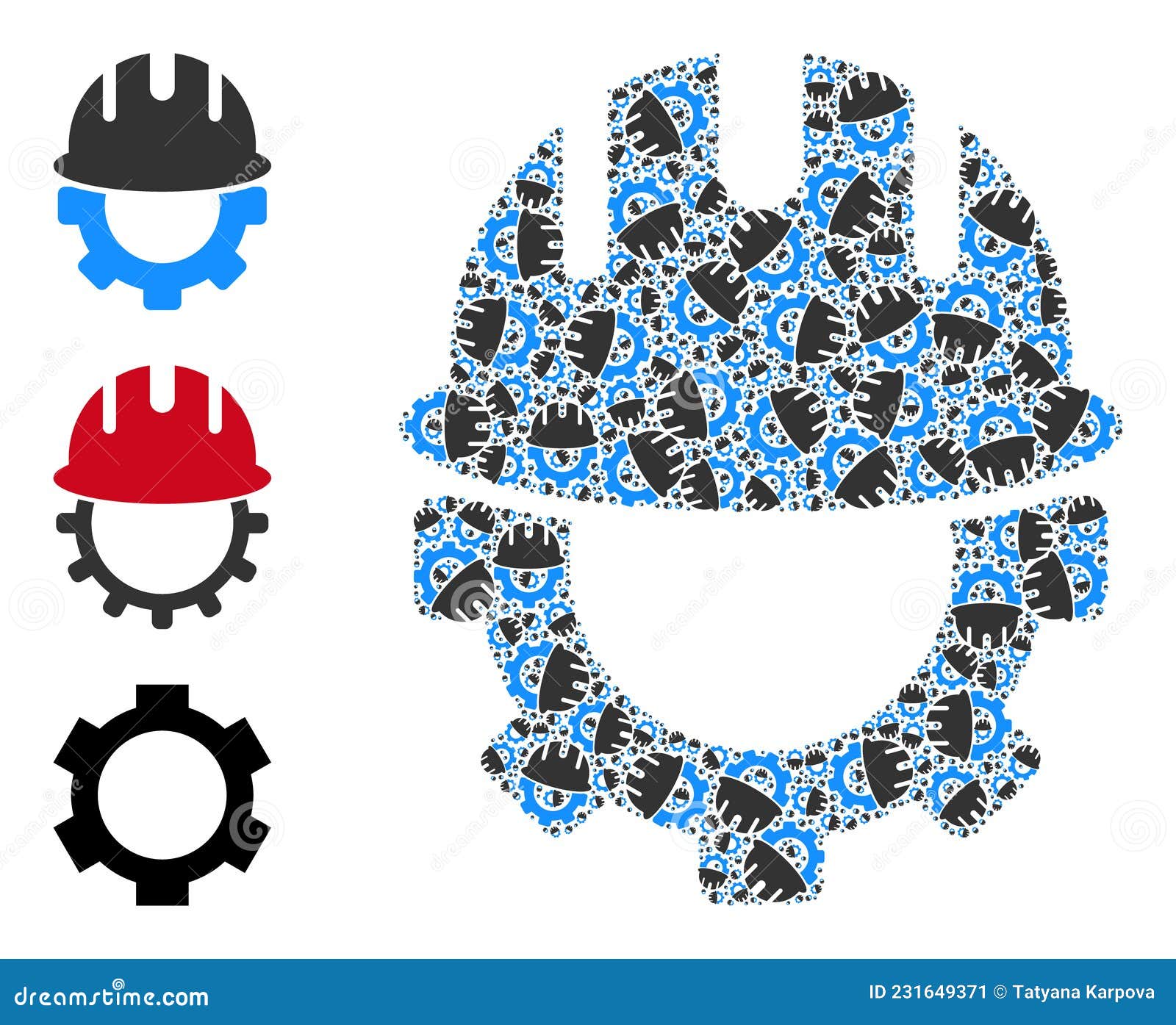 Recursion Engineering Icon Self Composition Stock Vector - Illustration ...