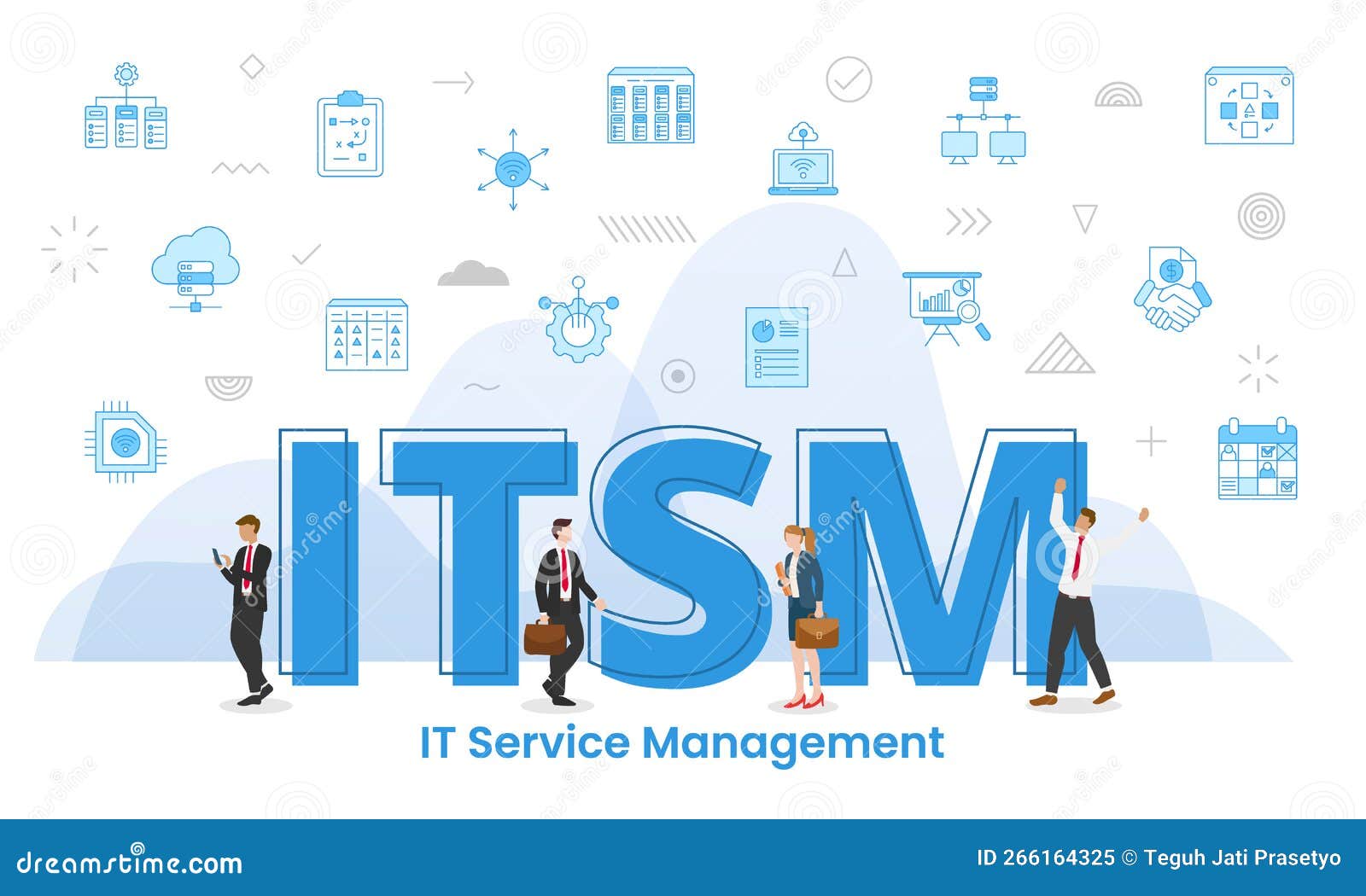 Itsm Information Technology Service Management Concept with Big Words ...