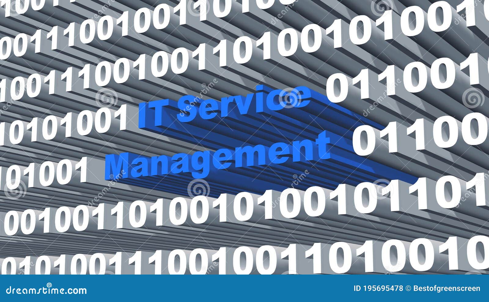 ITSM Information Technology Service Management Concept - Blue Lettering ...