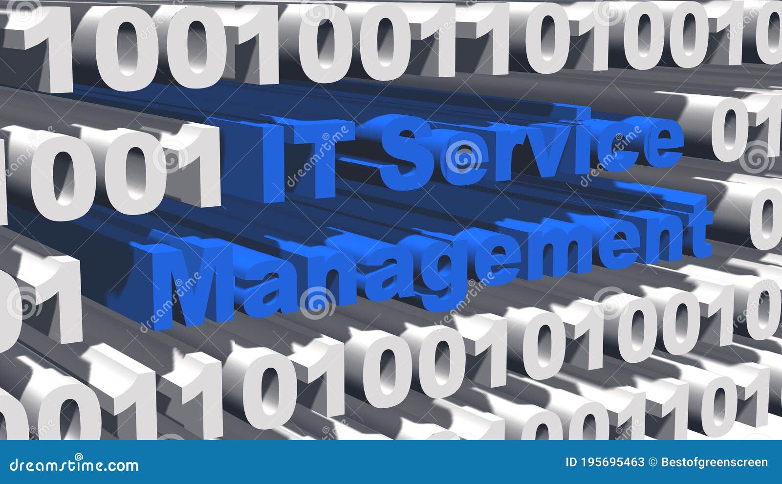 ITSM Information Technology Service Management Concept - Blue Lettering ...