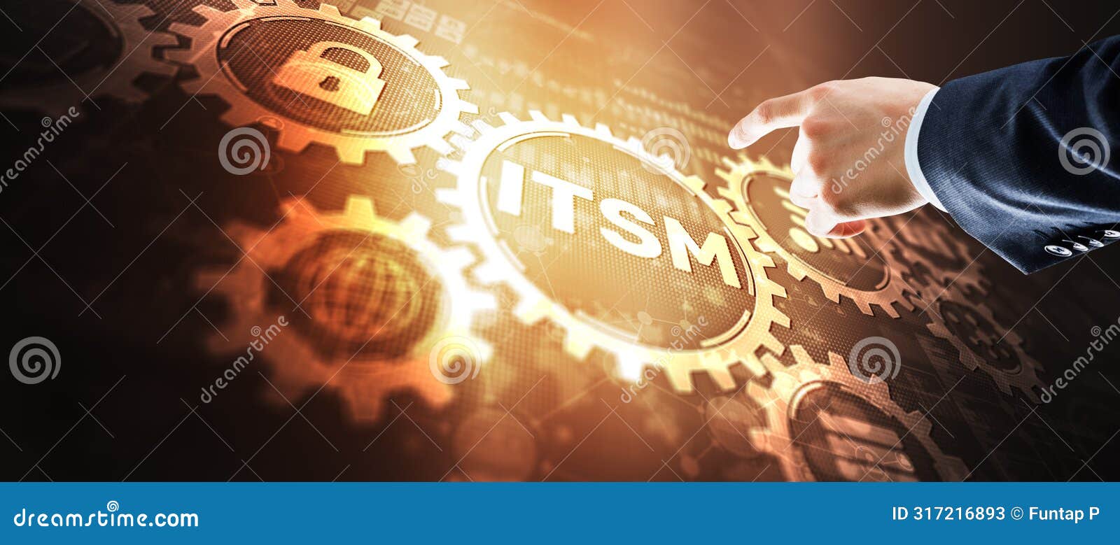 ITSM. it Service Management Stock Image - Image of network, business ...