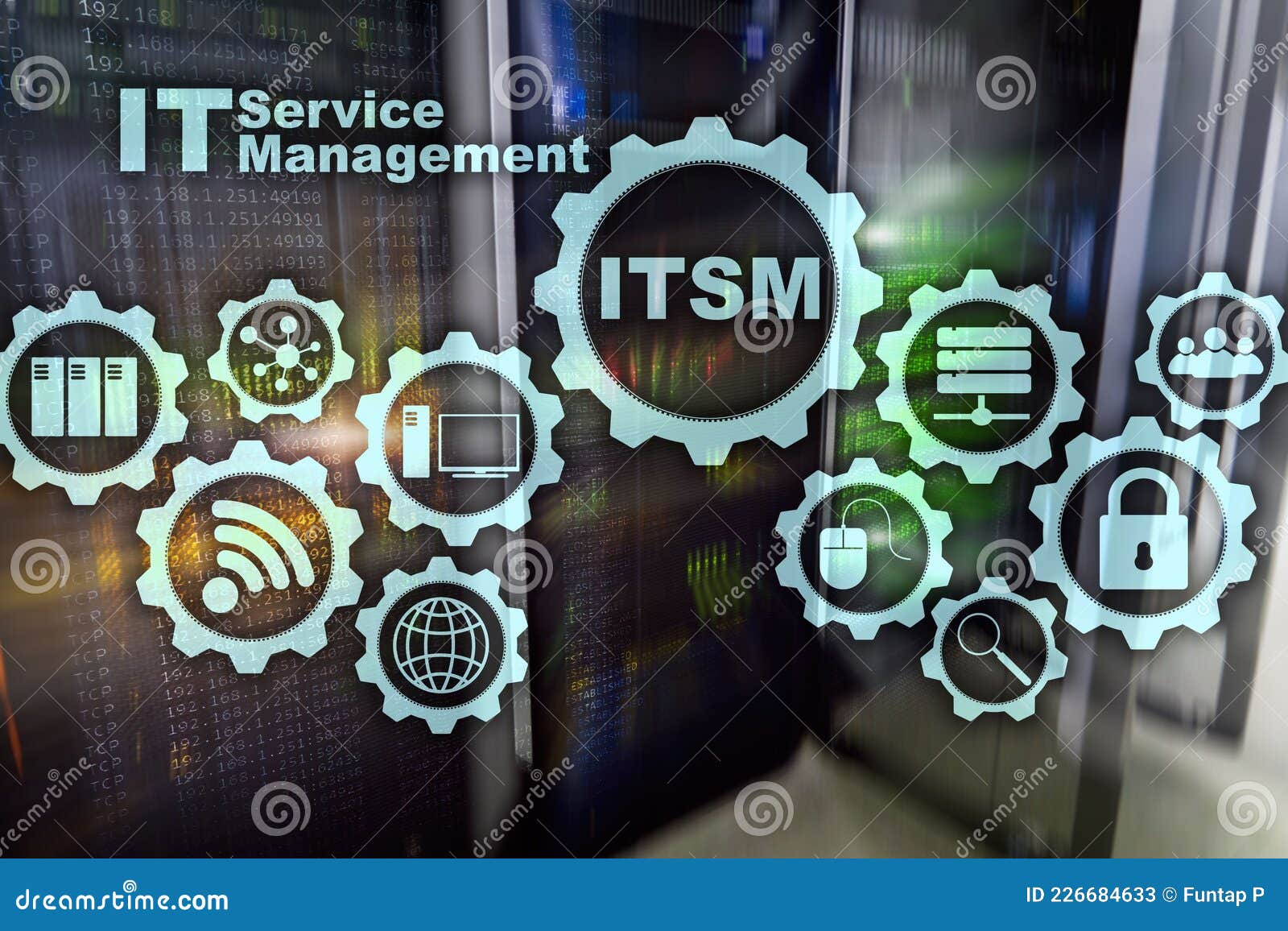ITSM IT Service Management Technology Information Cartoon Vector ...