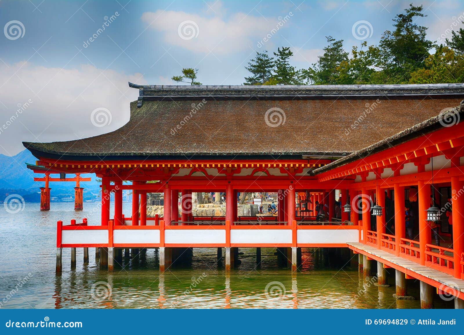 Itsukushima Shinto Shrine, Miyajima, Japan Stock Image - Image of ...