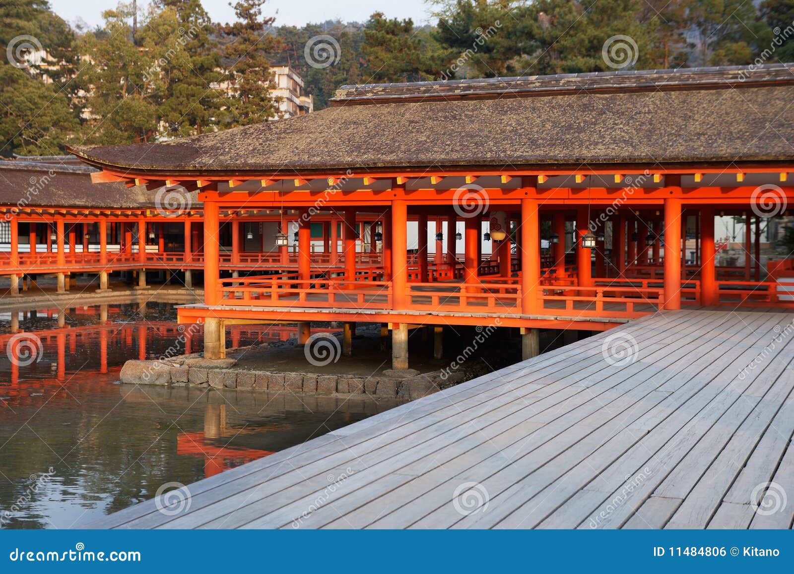Itsukushima Shrine stock photo. Image of miyajima, japan - 11484806