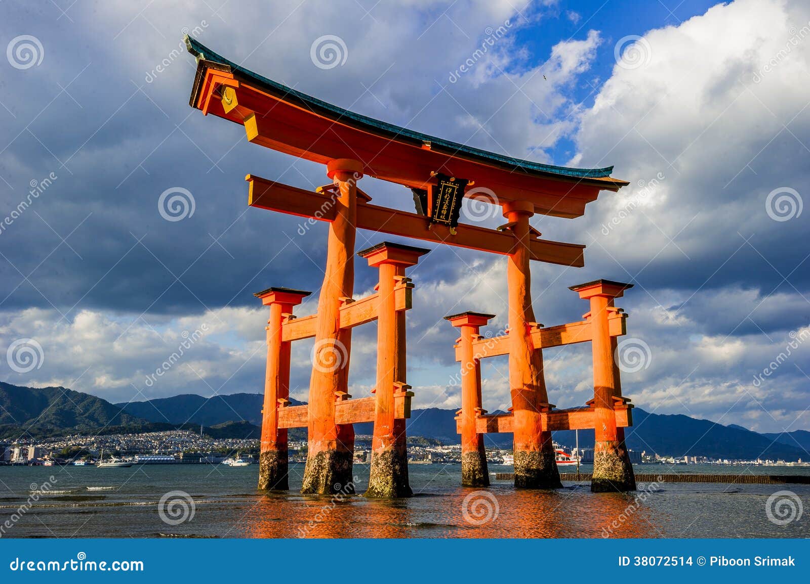 Itsukushima Shrine stock photo. Image of light, medieval - 38072514