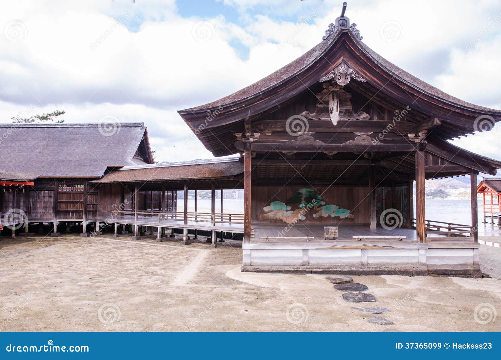 Itsukushima Shrine at Miyajima, Japan Stock Image - Image of oriental ...
