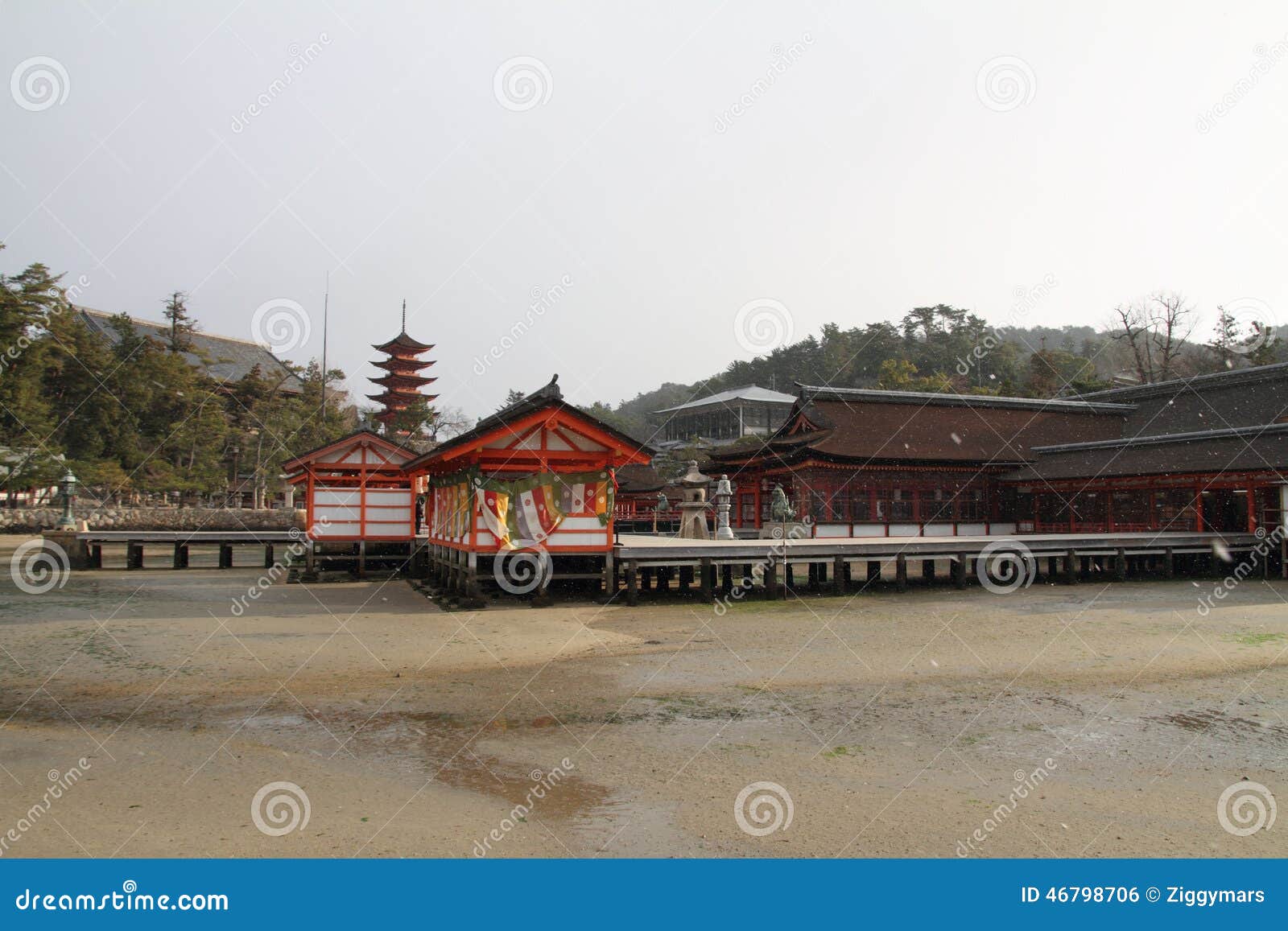 Itsukushima Shrine stock photo. Image of heritage, landscape - 46798706