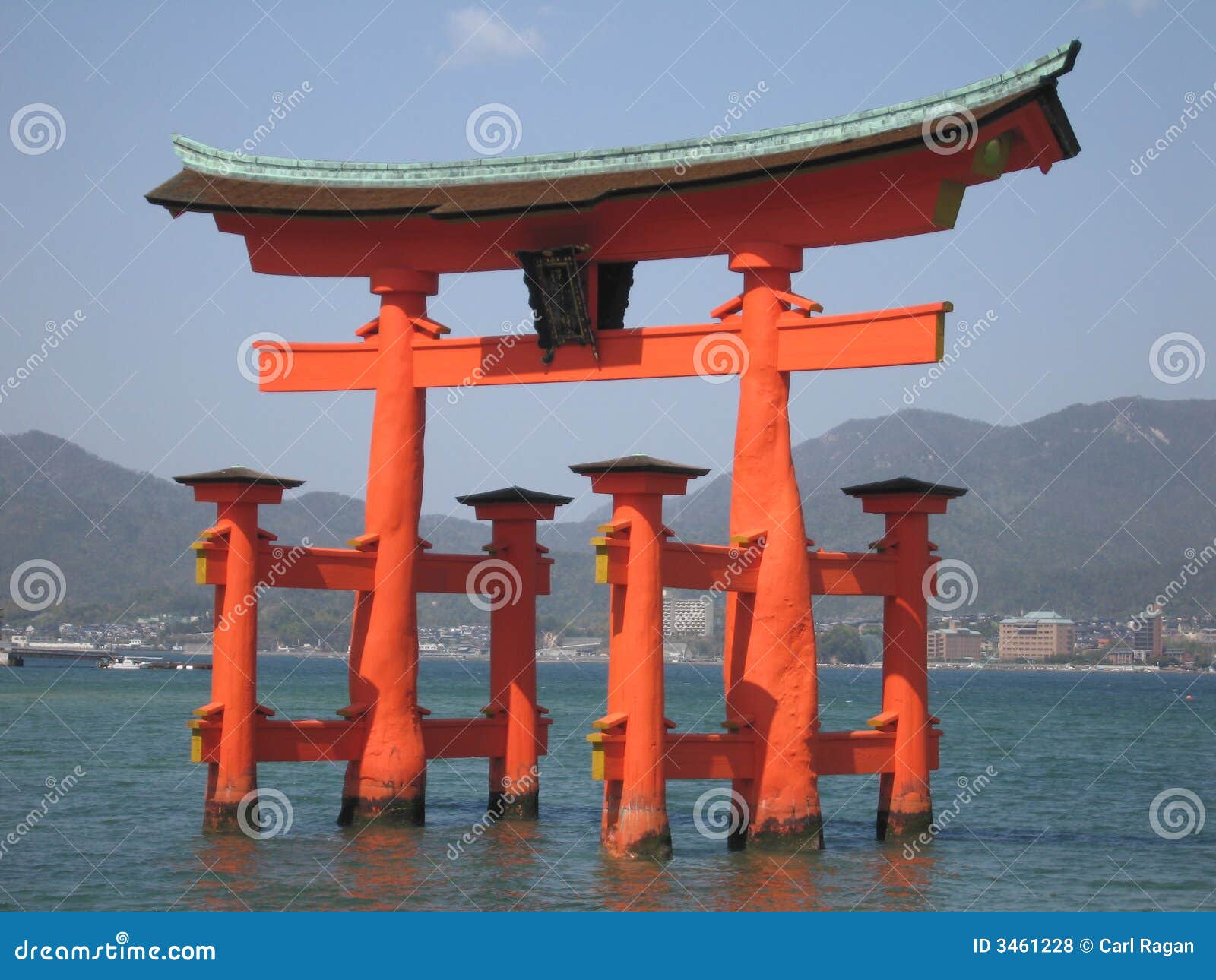 Itsukushima Torii Shrine stock photo. Image of itsukushima - 3461228
