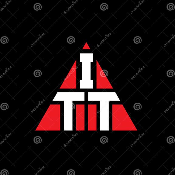 ITT Triangle Letter Logo Design with Triangle Shape. ITT Triangle Logo ...