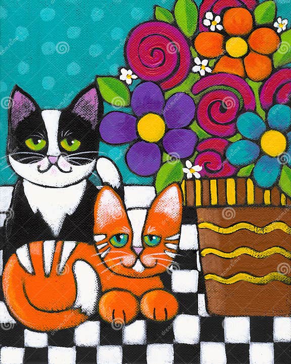 Itty Bitty Kitties stock illustration. Illustration of face - 18968760