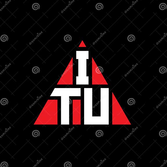 ITU Triangle Letter Logo Design with Triangle Shape. ITU Triangle Logo ...