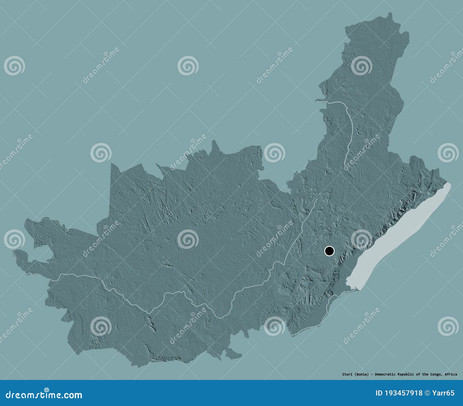 Ituri, Province of Democratic Republic of the Congo, on Solid ...