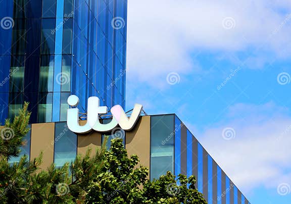 ITV Building Sign editorial photography. Image of sign - 56307537