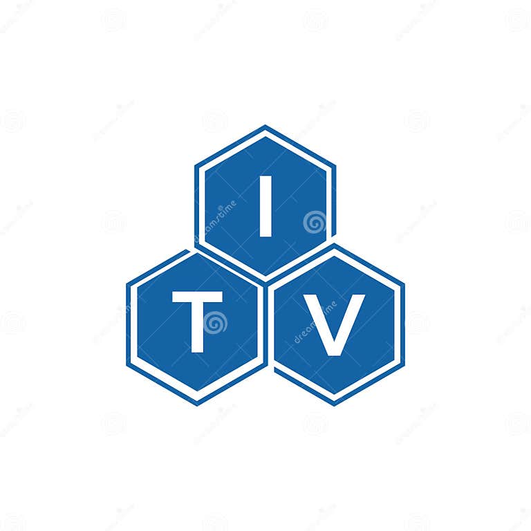 ITV Letter Logo Design on White Background.ITV Creative Initials Letter ...