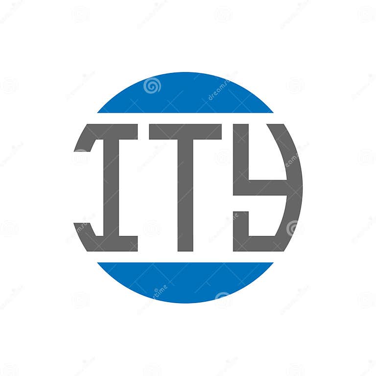 ITY Letter Logo Design on White Background. ITY Creative Initials ...