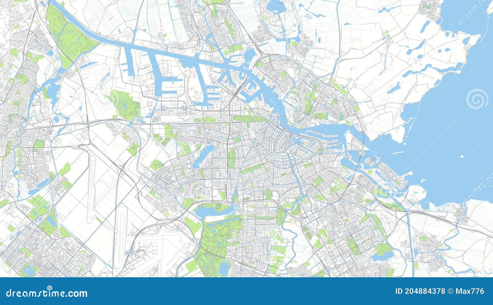 Amsterdam Map. Detailed Map Of Amsterdam City Administrative Area ...