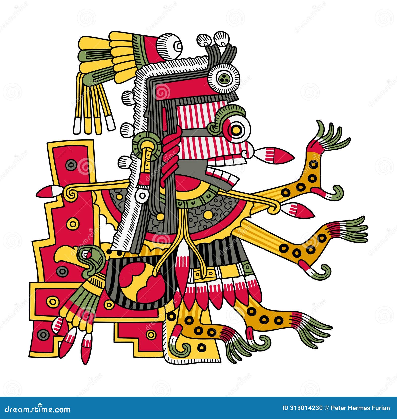 Itzpapalotl, Aztec Death Goddess, Queen of the Star Demons Tzitzimimeh ...