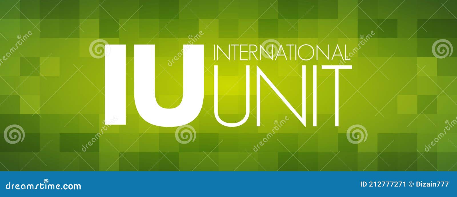 IU International Unit - Amount Of A Substance That Has A Certain ...