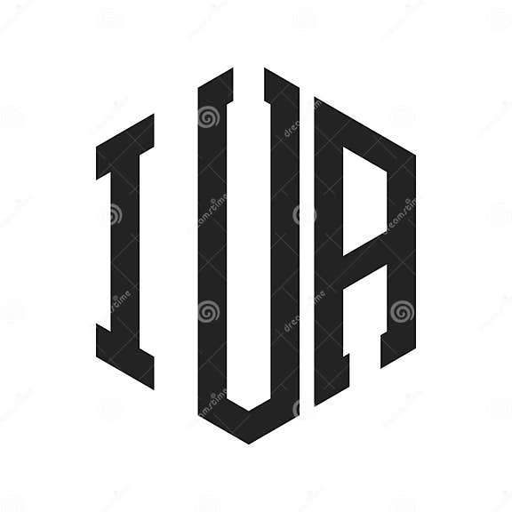 IUA Logo Design. Initial Letter IUA Monogram Logo Using Hexagon Shape ...