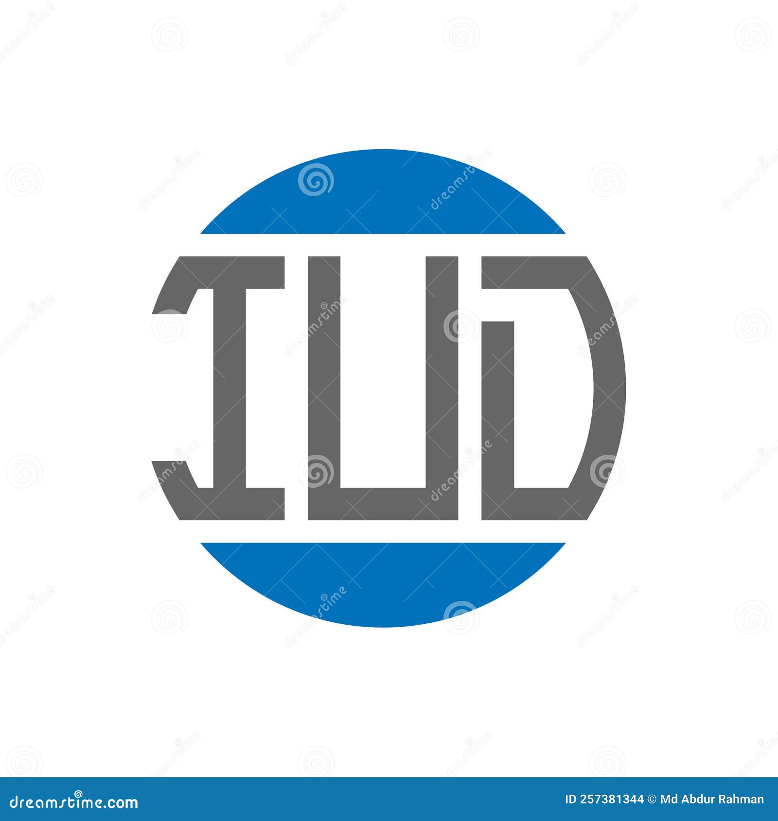 IUD Letter Logo Design on White Background. IUD Creative Initials ...