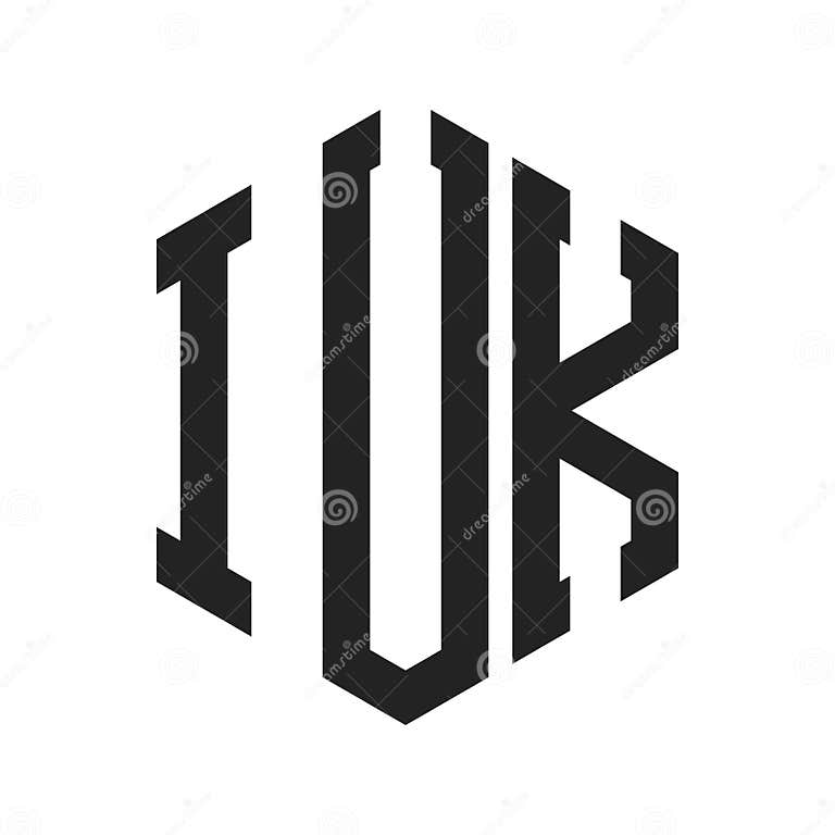 IUK Logo Design. Initial Letter IUK Monogram Logo Using Hexagon Shape ...