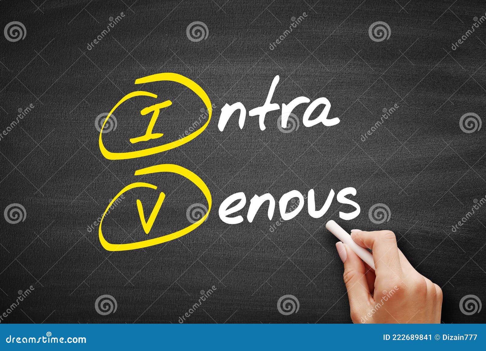 IV - a Acronym, Concept on Blackboard Stock Image - Image of board ...
