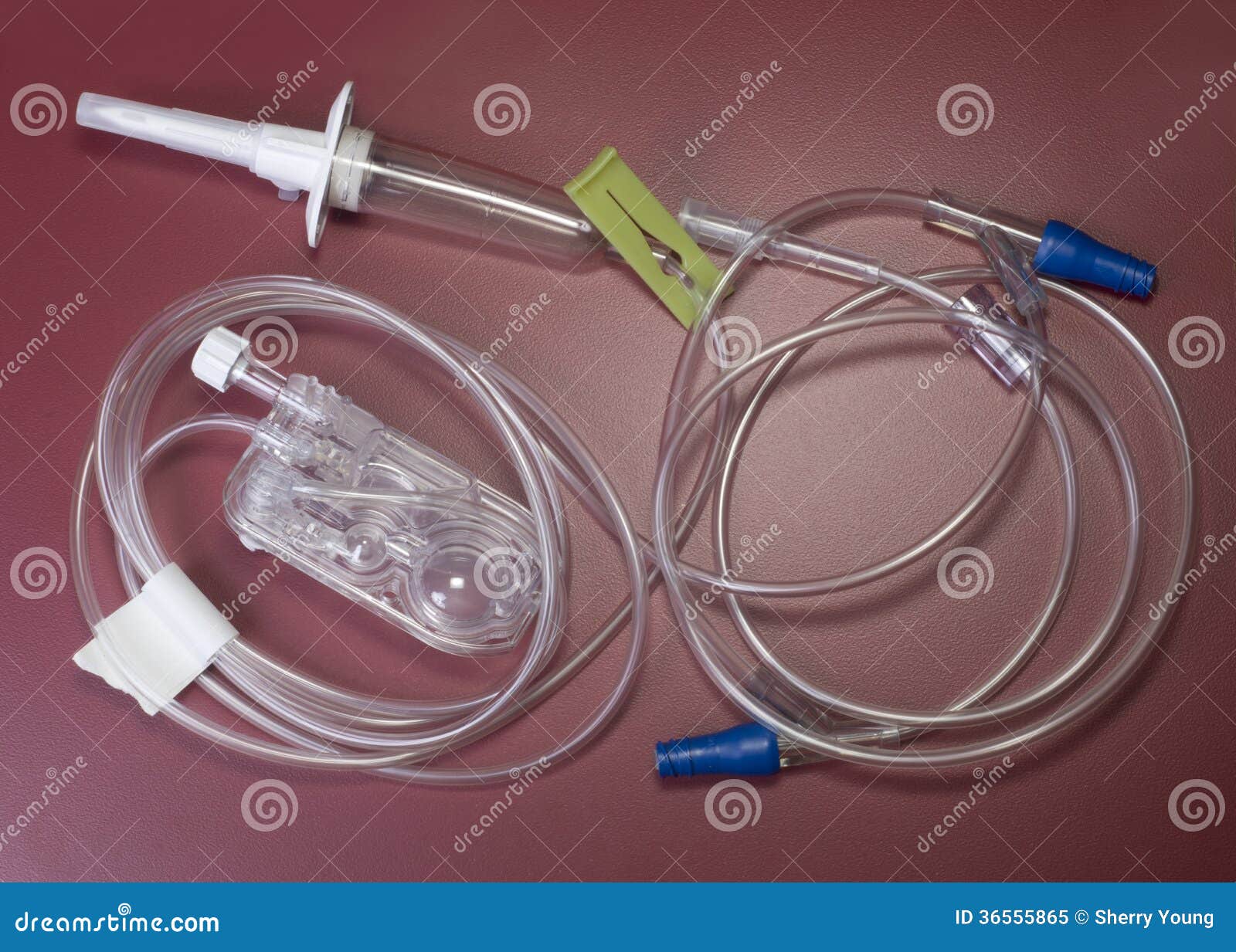 IV catéter en Borgoña imagen de archivo. Imagen de catéter - 36555865