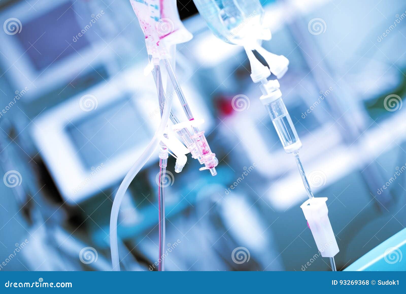 IV Drip Against The Heart Monitor As A Concept Of Rescue Emergency Care ...