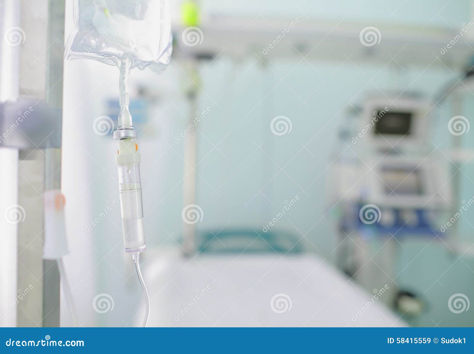Iv Drip on the Background of Blurred Hospital Ward Stock Image - Image ...