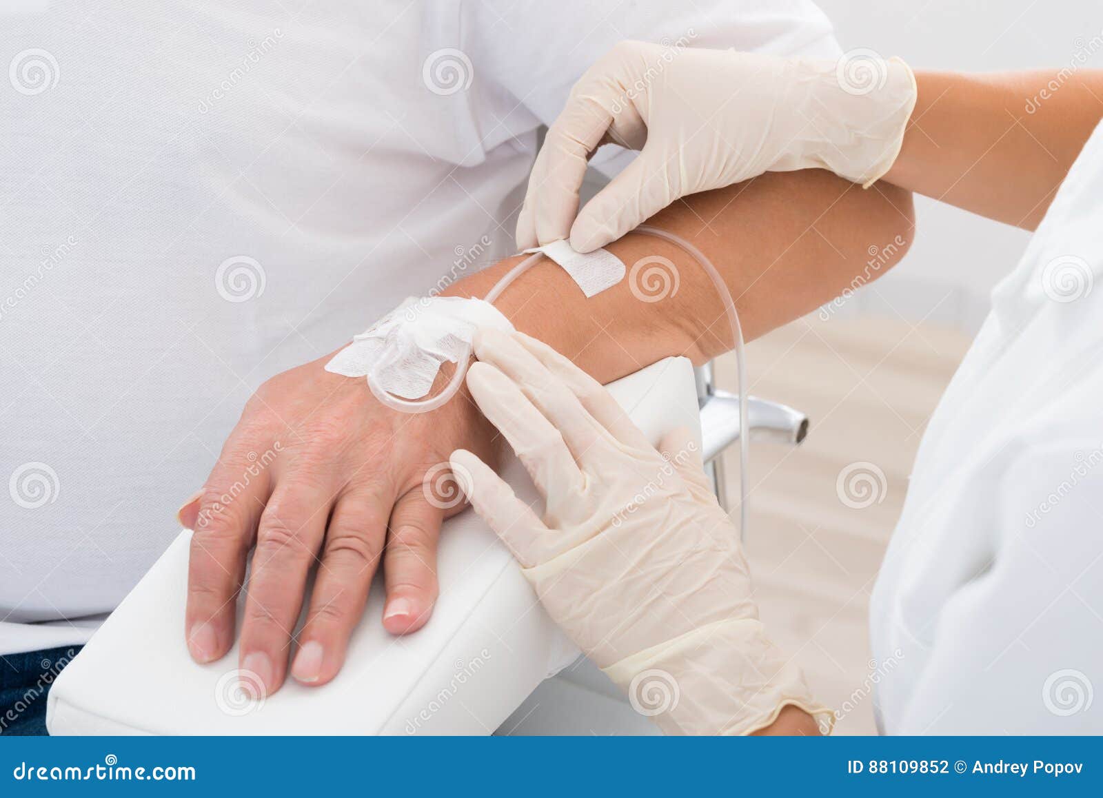 Iv Drip Inserted in Patient`s Hand Stock Photo - Image of care ...