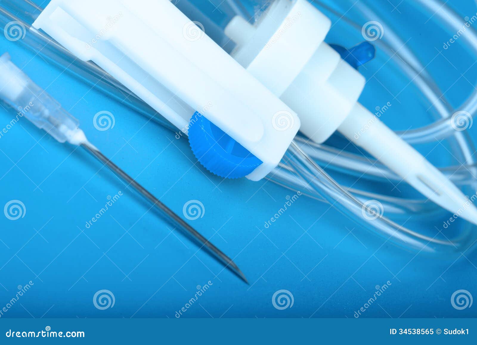 IV Drip with a needle. stock image. Image of biotechnology - 34538565