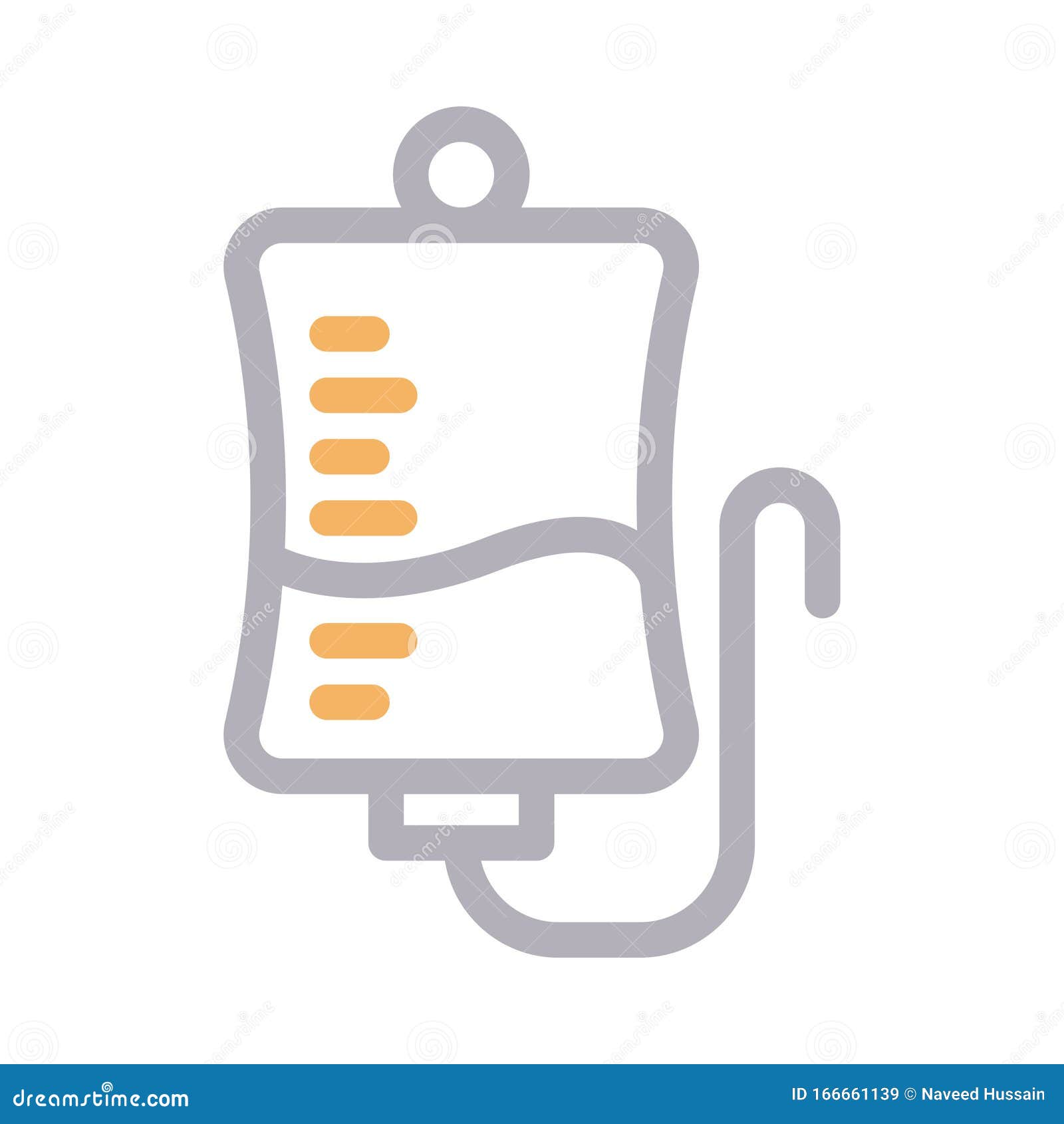 Iv vector color line icon stock illustration. Illustration of intra ...