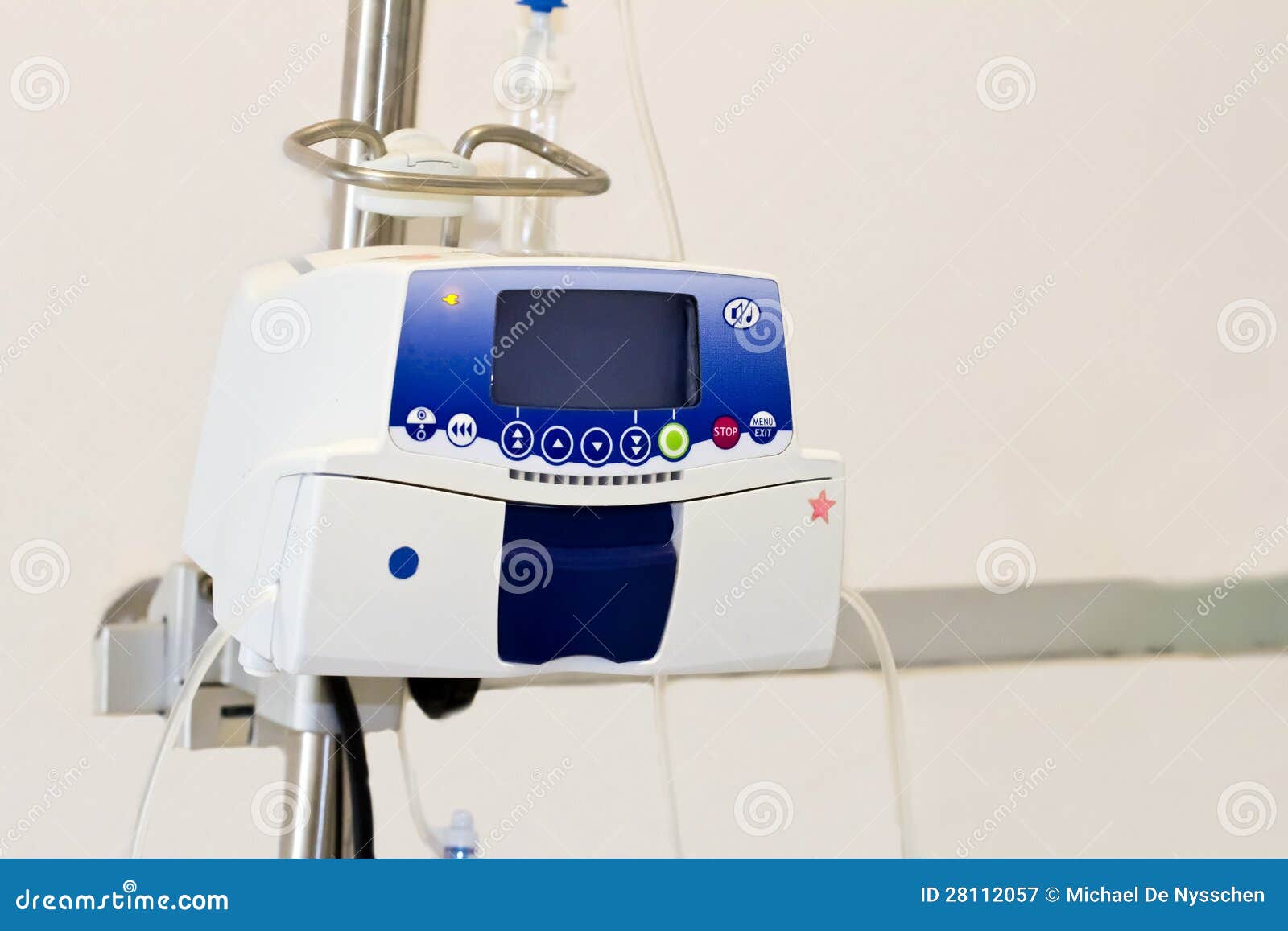IV monitor on stand stock image. Image of digital, hospital - 28112057