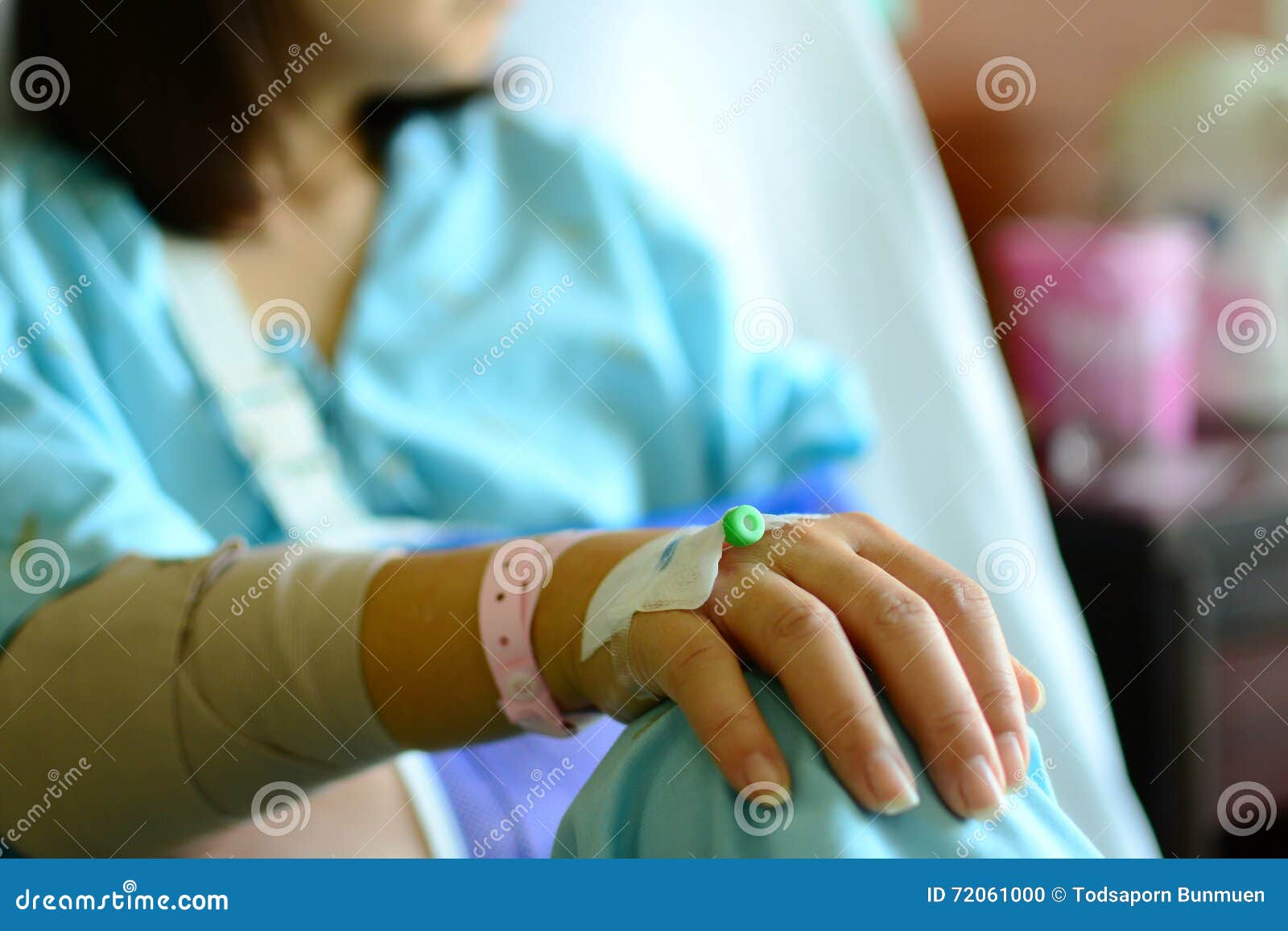 IV Solution Intravenous Drip Patient Hand Stock Photo - Image of ...