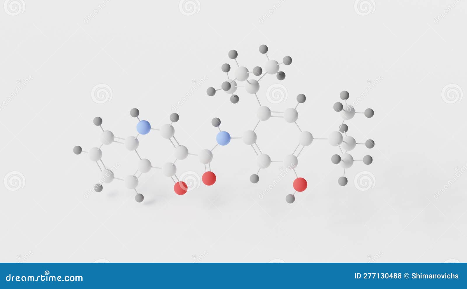 Ivacaftor Molecule 3d, Molecular Structure, Ball and Stick Model ...