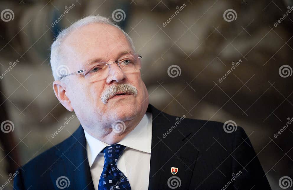 Ivan Gasparovic editorial stock image. Image of statesman - 28130004
