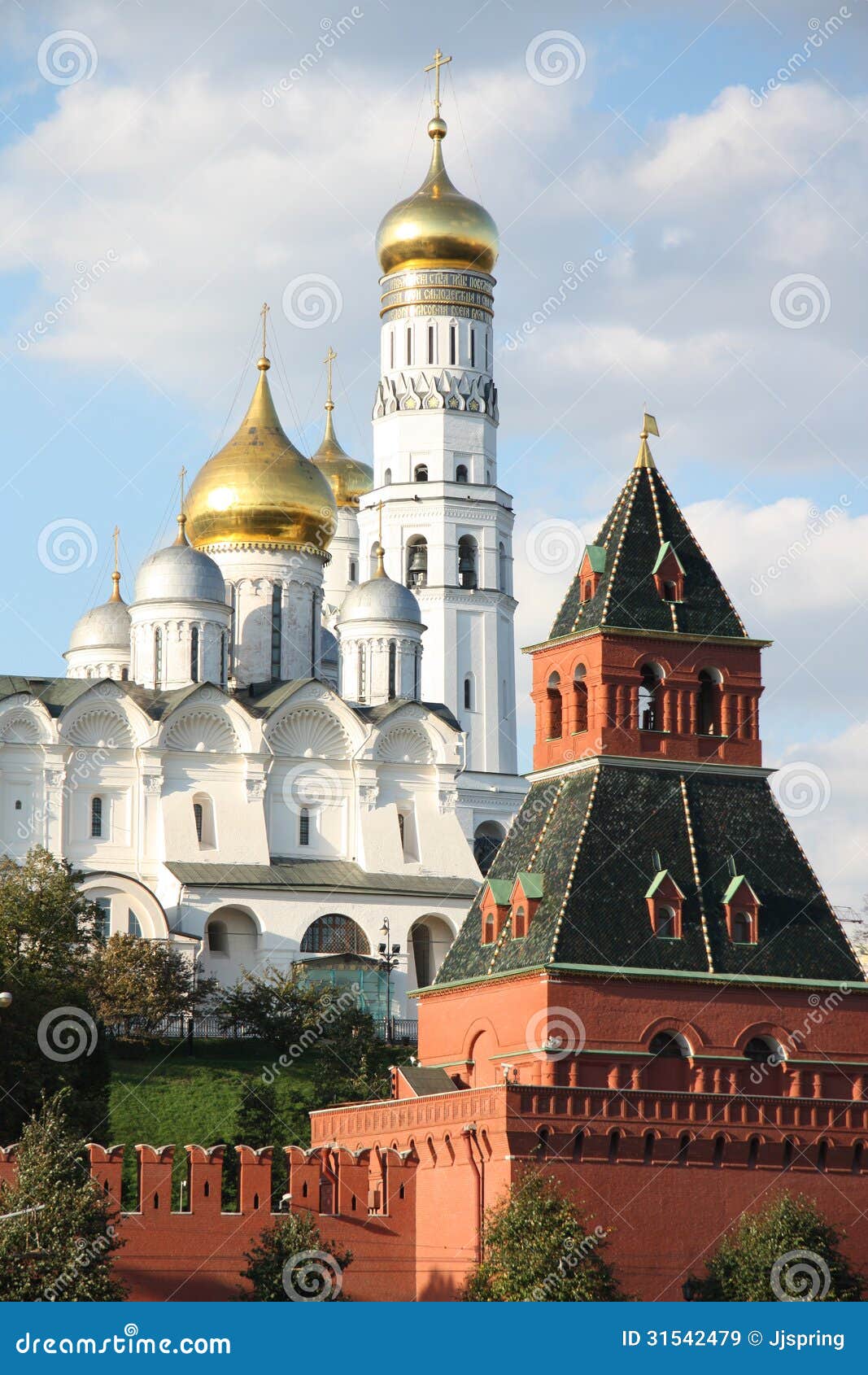 The Ivan the Great Bell Tower of Moscow Kremlin Stock Image - Image of ...