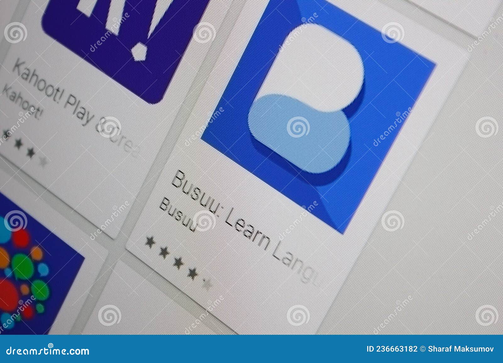 Ivanovsk, Russia - November 28, 2021: Busuu App on the Display of a ...