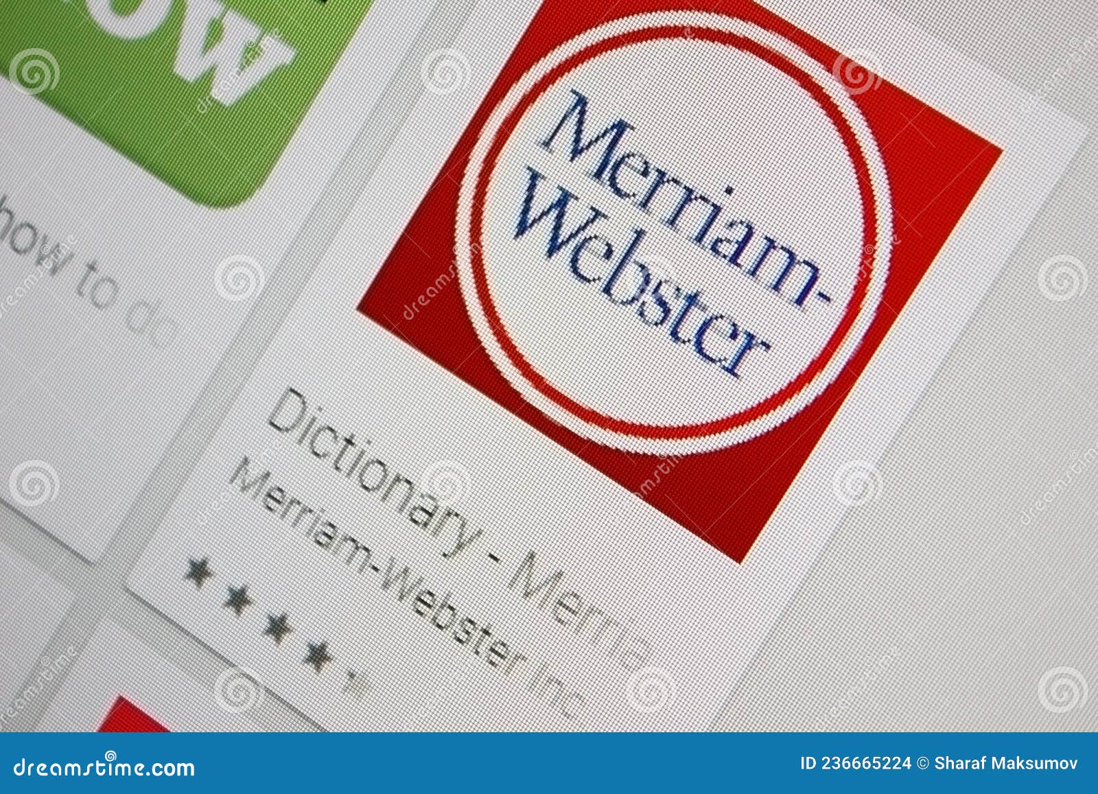 Ivanovsk, Russia - November 28, 2021: Merriam Webster Dictionary App on ...