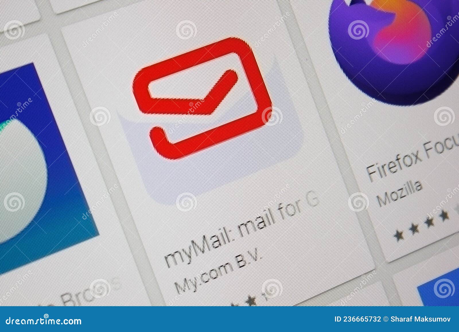 Ivanovsk, Russia - November 28, 2021: MyMail App on the Display of a ...