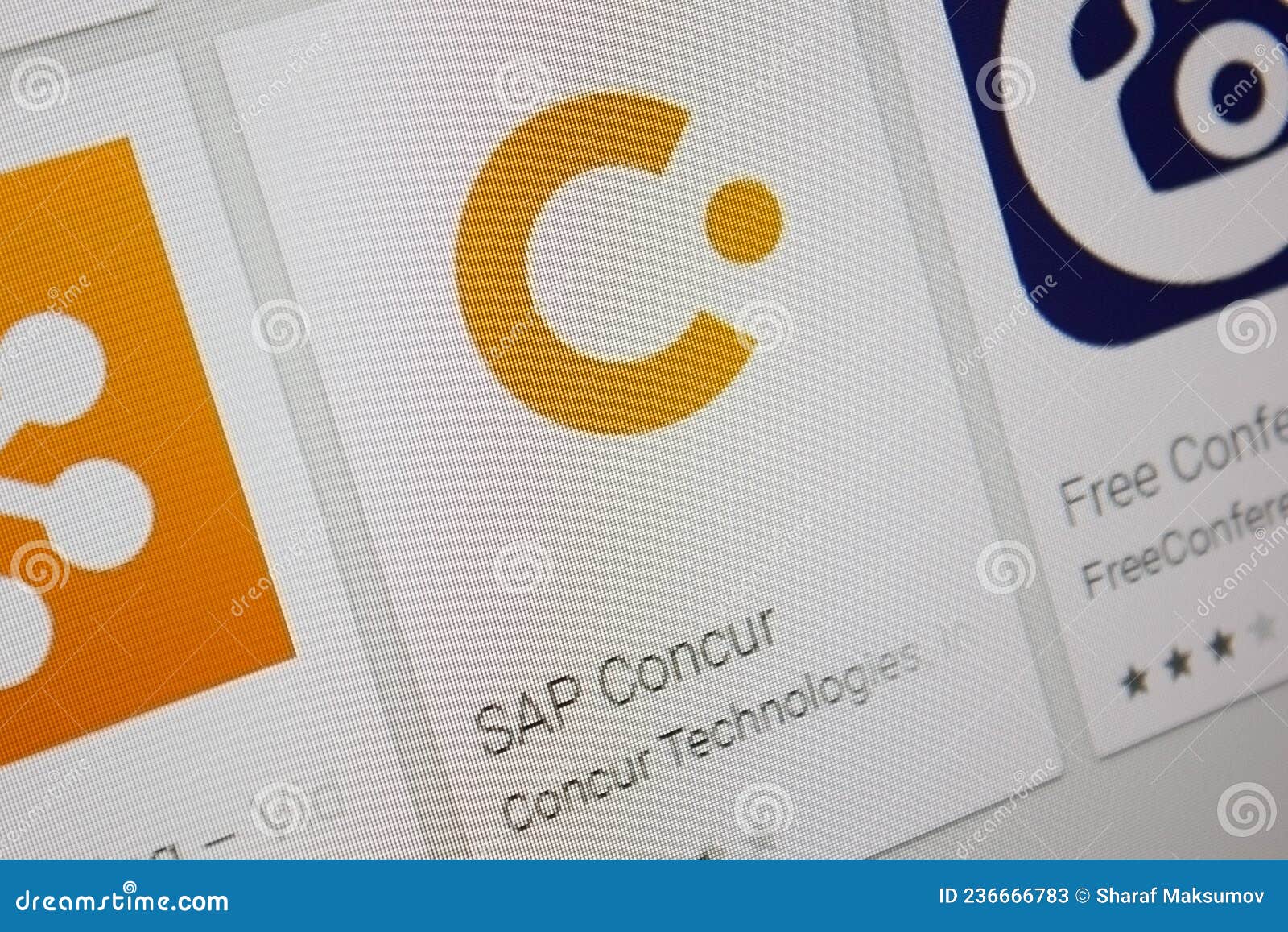 Ivanovsk, Russia - November 28, 2021: Sap Concur App on the Display of ...
