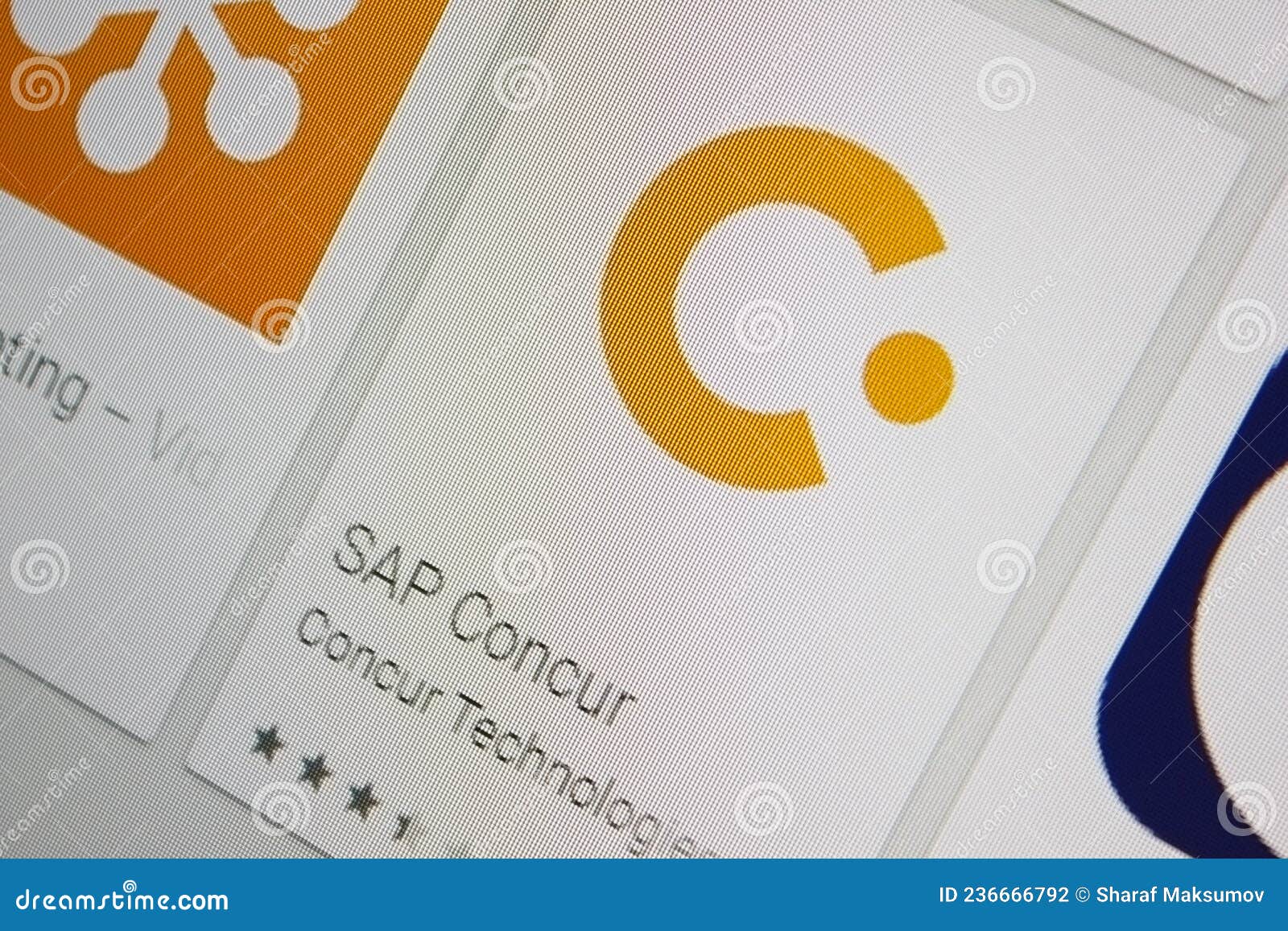 Ivanovsk, Russia - November 28, 2021: Sap Concur App on the Display of ...