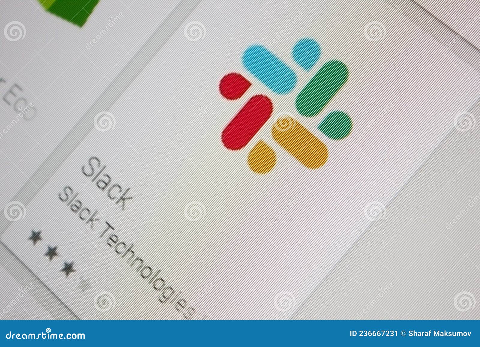 Ivanovsk, Russia - November 28, 2021: Slack App on the Display of a ...