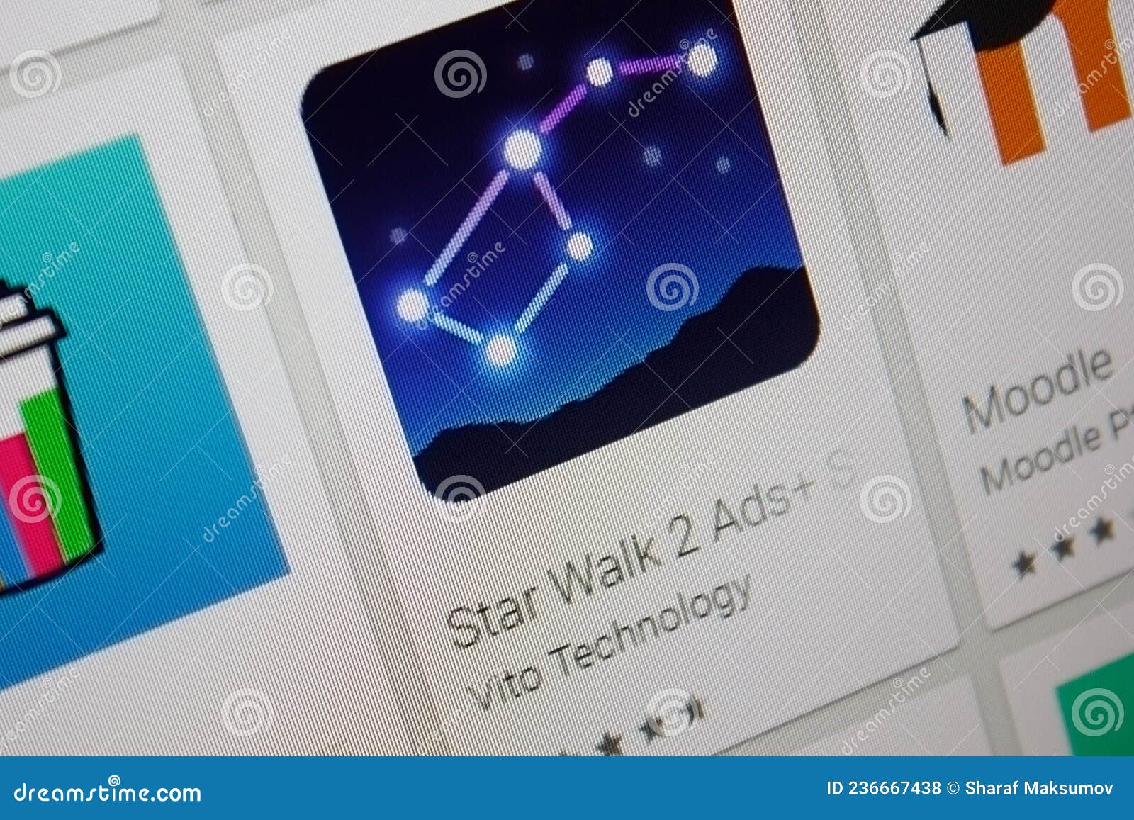 Ivanovsk, Russia - November 28, 2021: Star Walk App on the Display of a ...